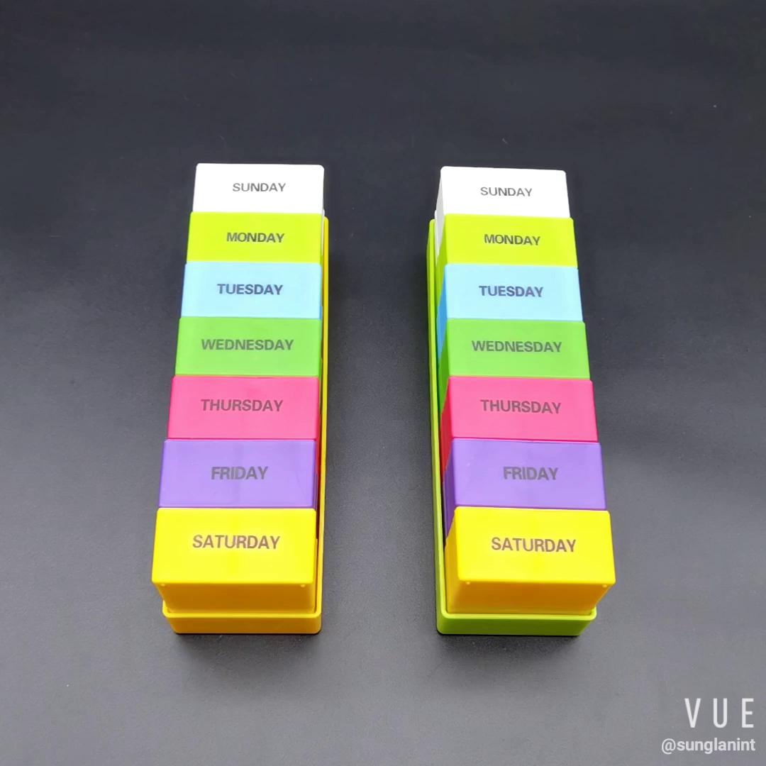 7-Day Pill Reminder Box | 28 Compartment Weekly Medication Organizer
