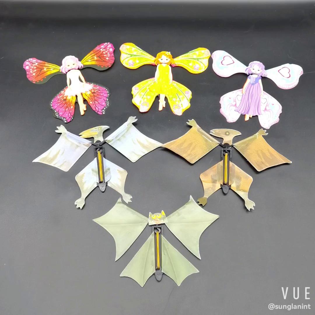 Wind Up Flying Fairy Toys | Rubber Band Powered | Paper Magic
